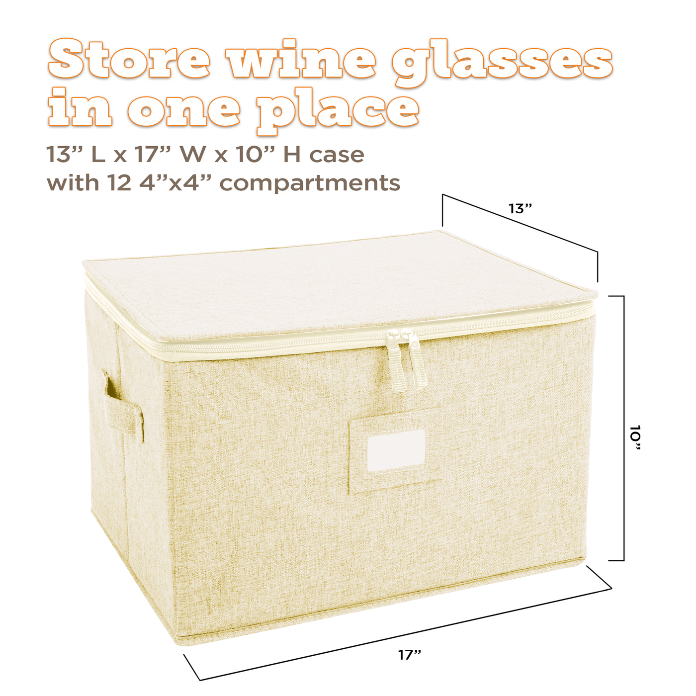 StorageLAB Wine Glasses Storage Container for Kitchen Organization – Q